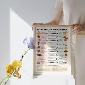 Acid Reflux Food Swaps, GERD Diet Plan and Food List, Anti-reflux Meal ...
