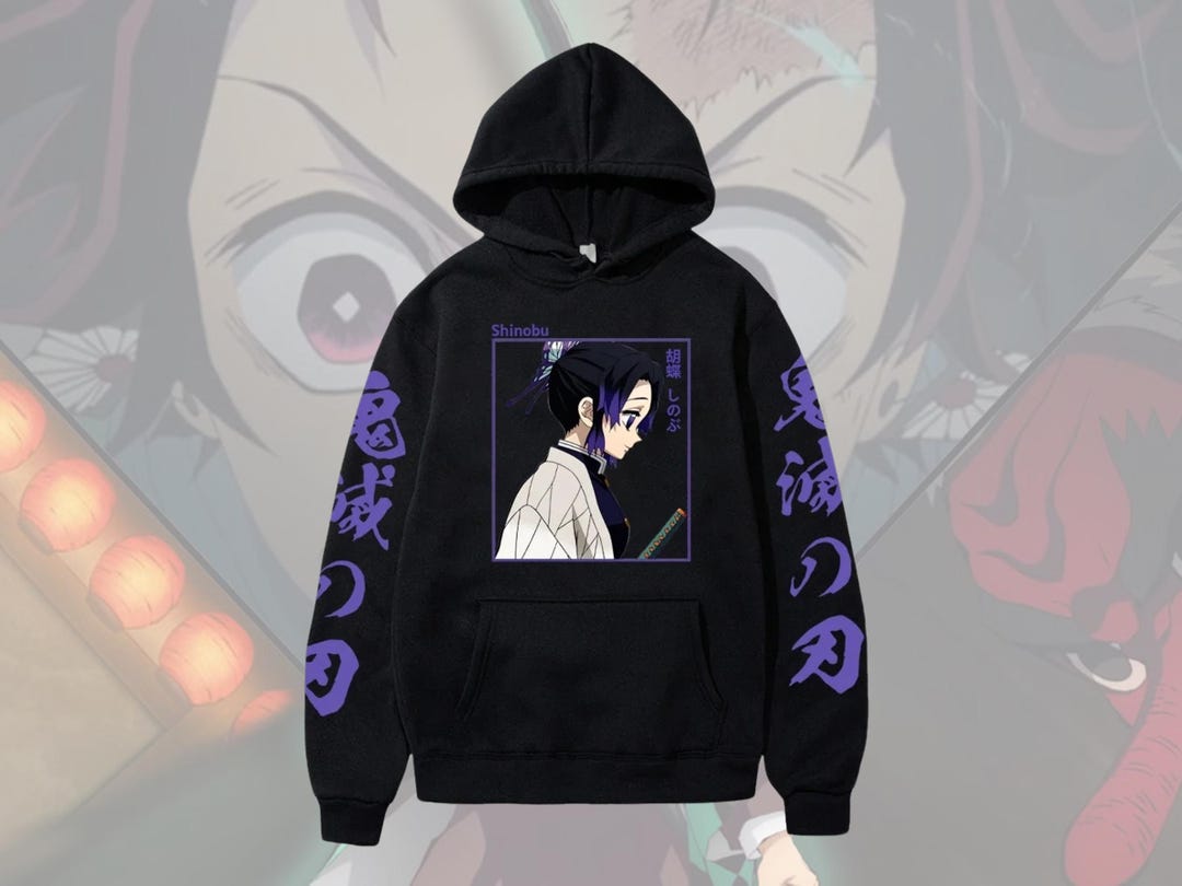 Demon Slayer Anime Hoodie, Japanese Manga Sweatshirt, Anime Streetwear ...