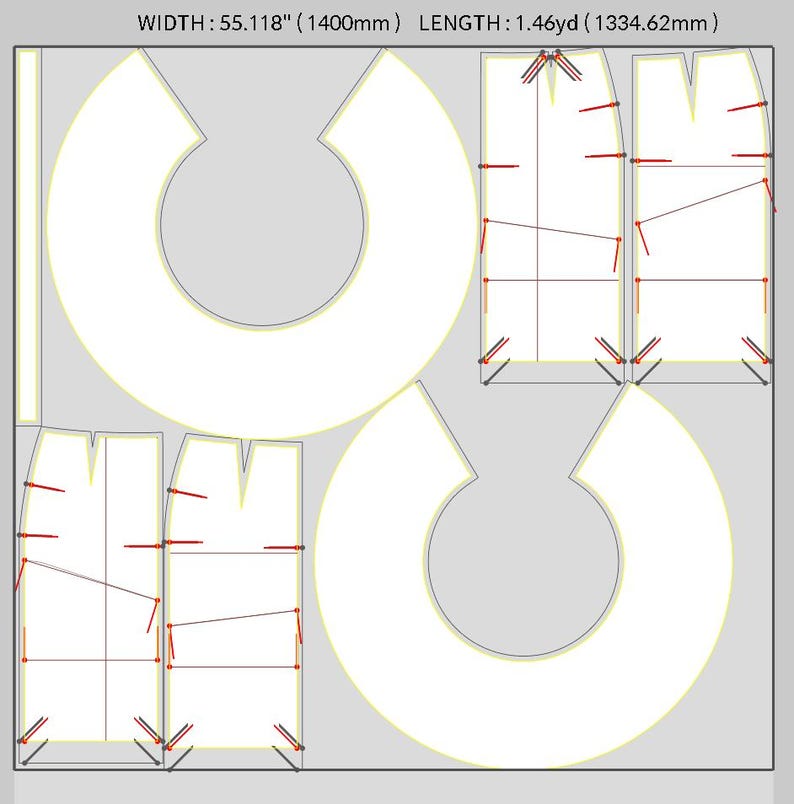 Digital Sewing Pattern - Women's Half Skirt (size 42) Accurate 3D ...