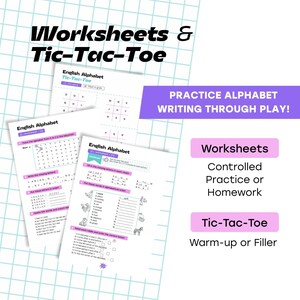ESL Alphabet Activity Pack: Beginner Spelling Games & Worksheets ...