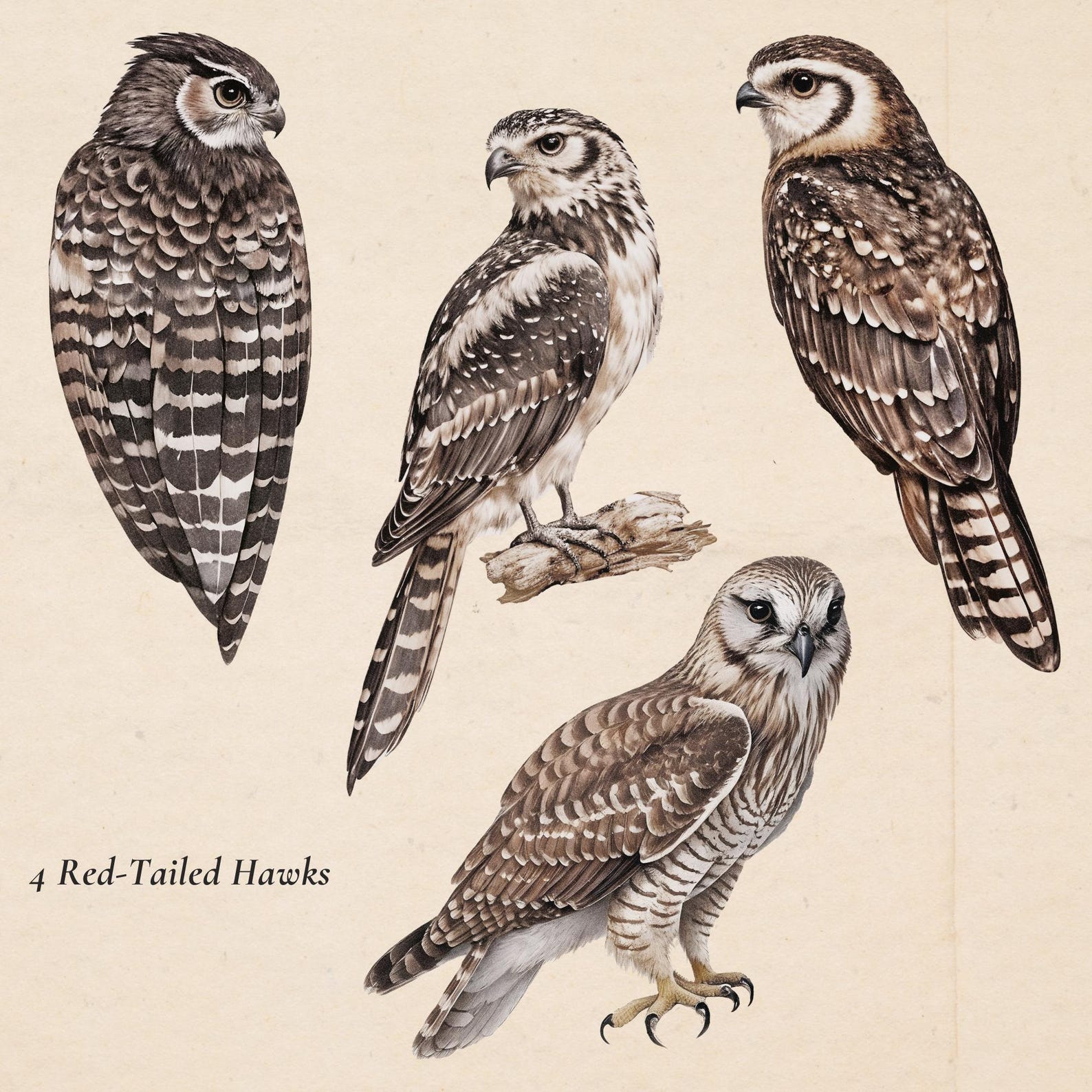 Vintage Desert Animals Clip Art Collection – Fennec Fox, Roadrunner ...