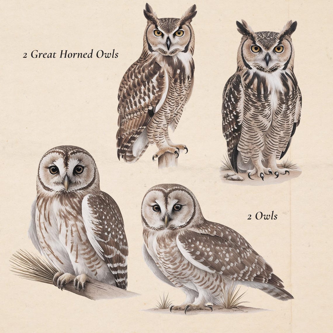 Vintage Desert Animals Clip Art: 36 PNG Elements (commercial Use) - Etsy