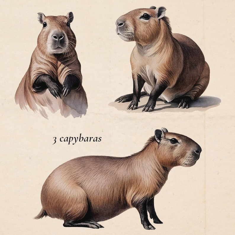 Rainforest Animals Clip Art Set – Jungle, Jaguars, Sloths, Monkeys ...