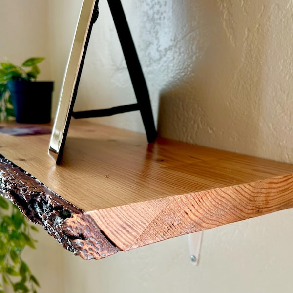 Live Edge Shelf - Etsy