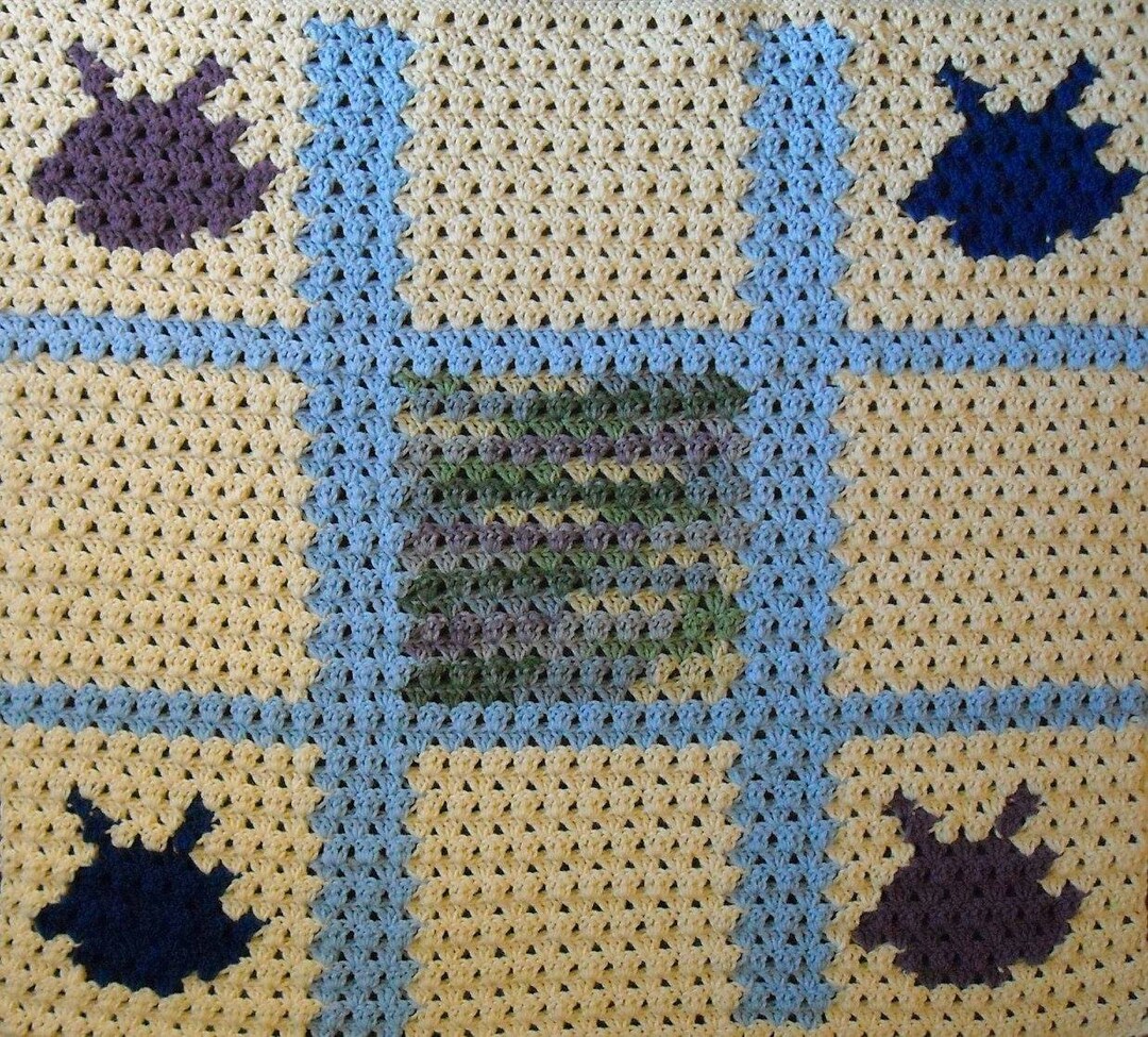 Tic Tac Toe Bug Blanket C2C Crochet Pattern ONLY - Etsy