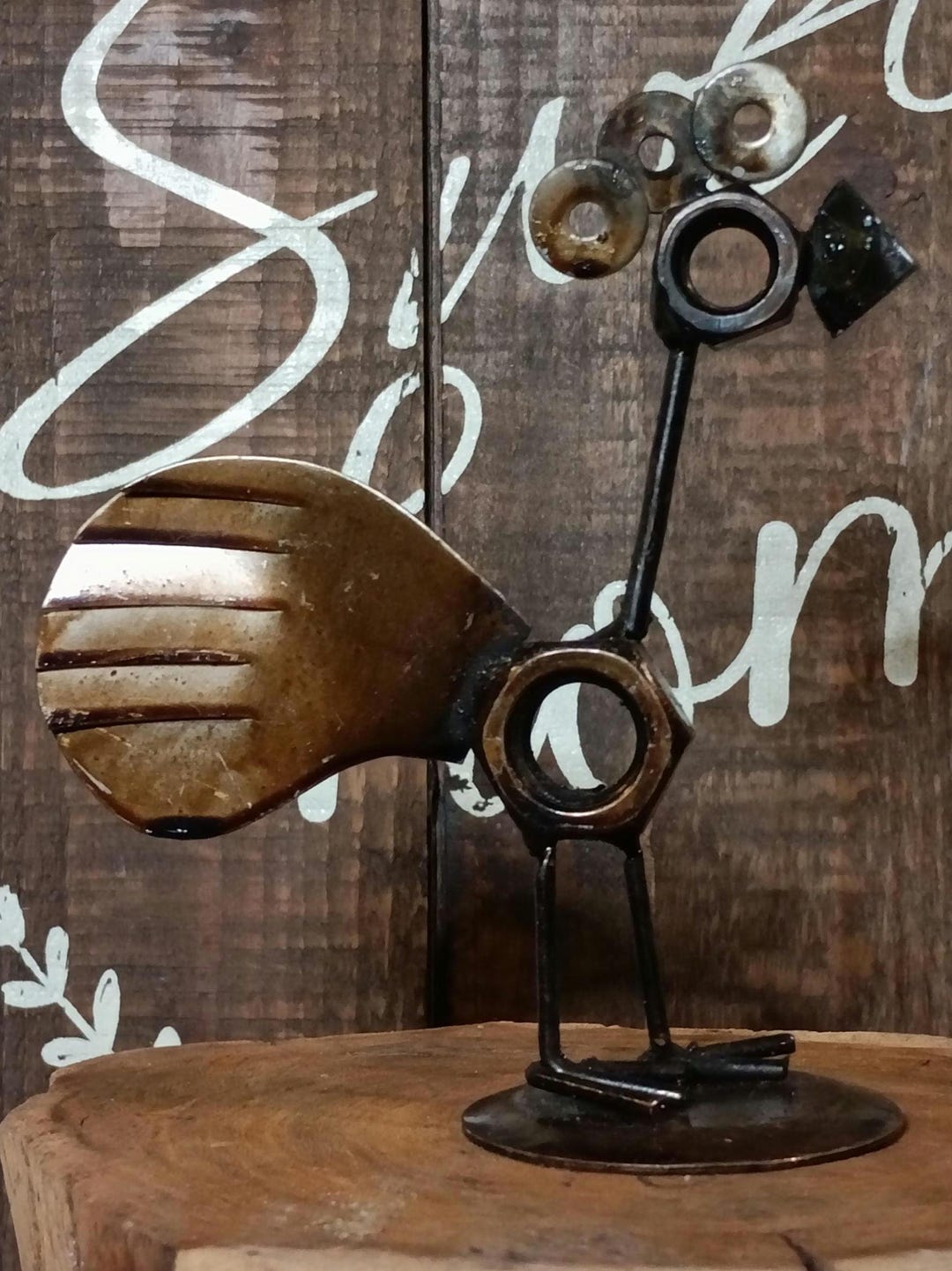 Metal Nuts & Bolts Rooster - Etsy