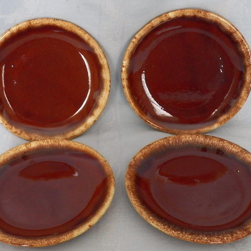 Hull Brown Pottery Plates - Etsy