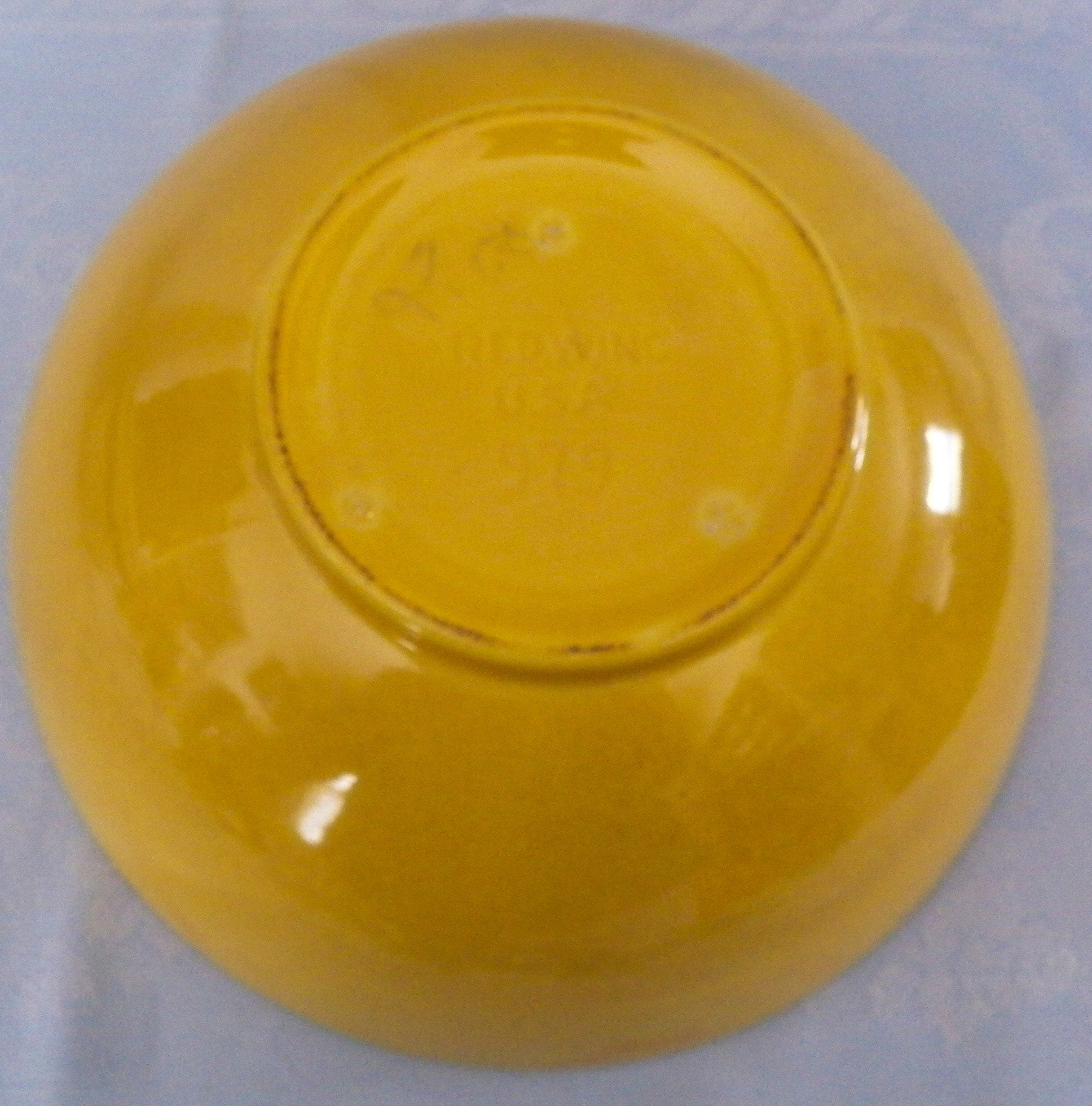 Vintage Yellow Red Wing Pottery 10 Salad Bowl 979 - Etsy