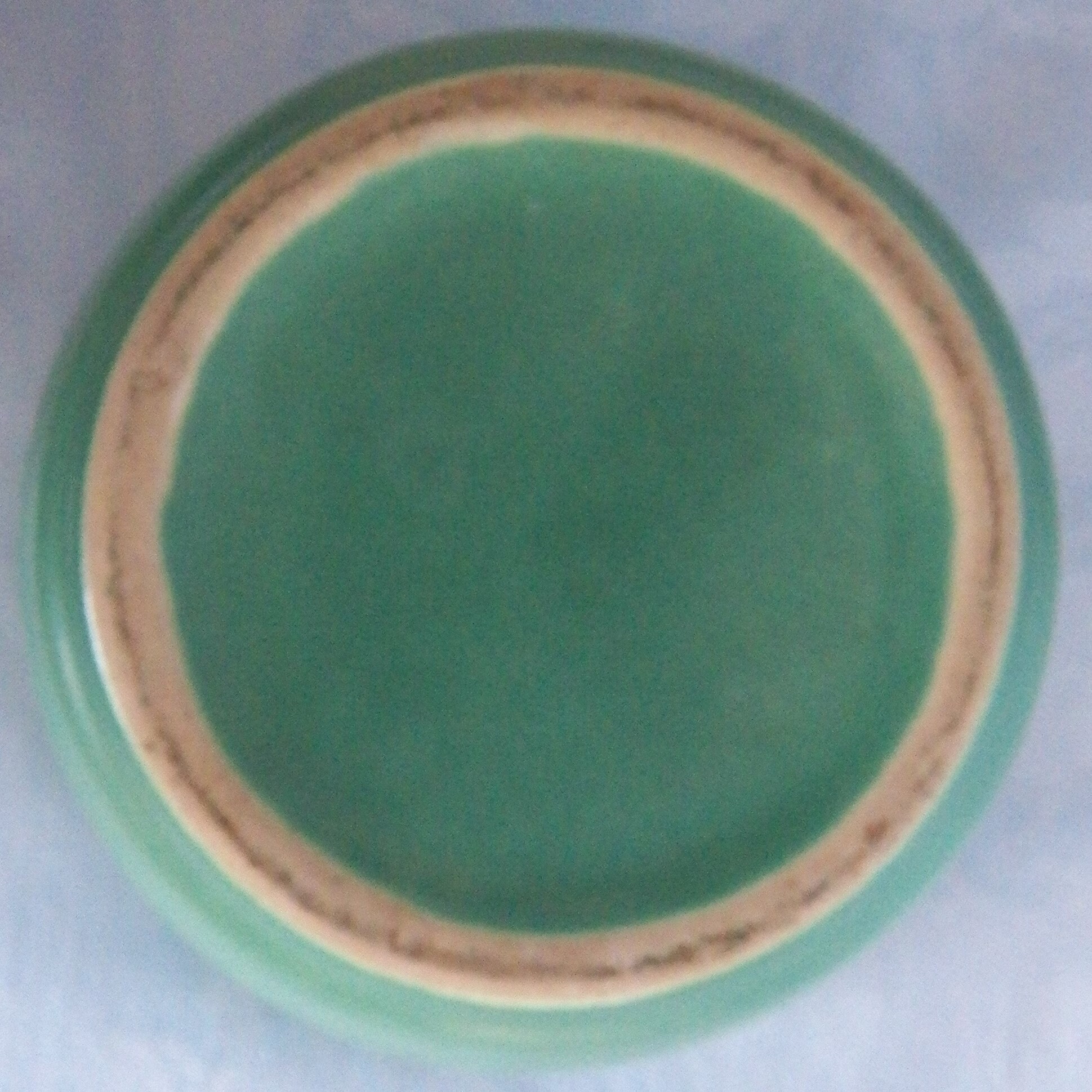 Vintage Pottery Green Round Planter Pot Vase - Etsy