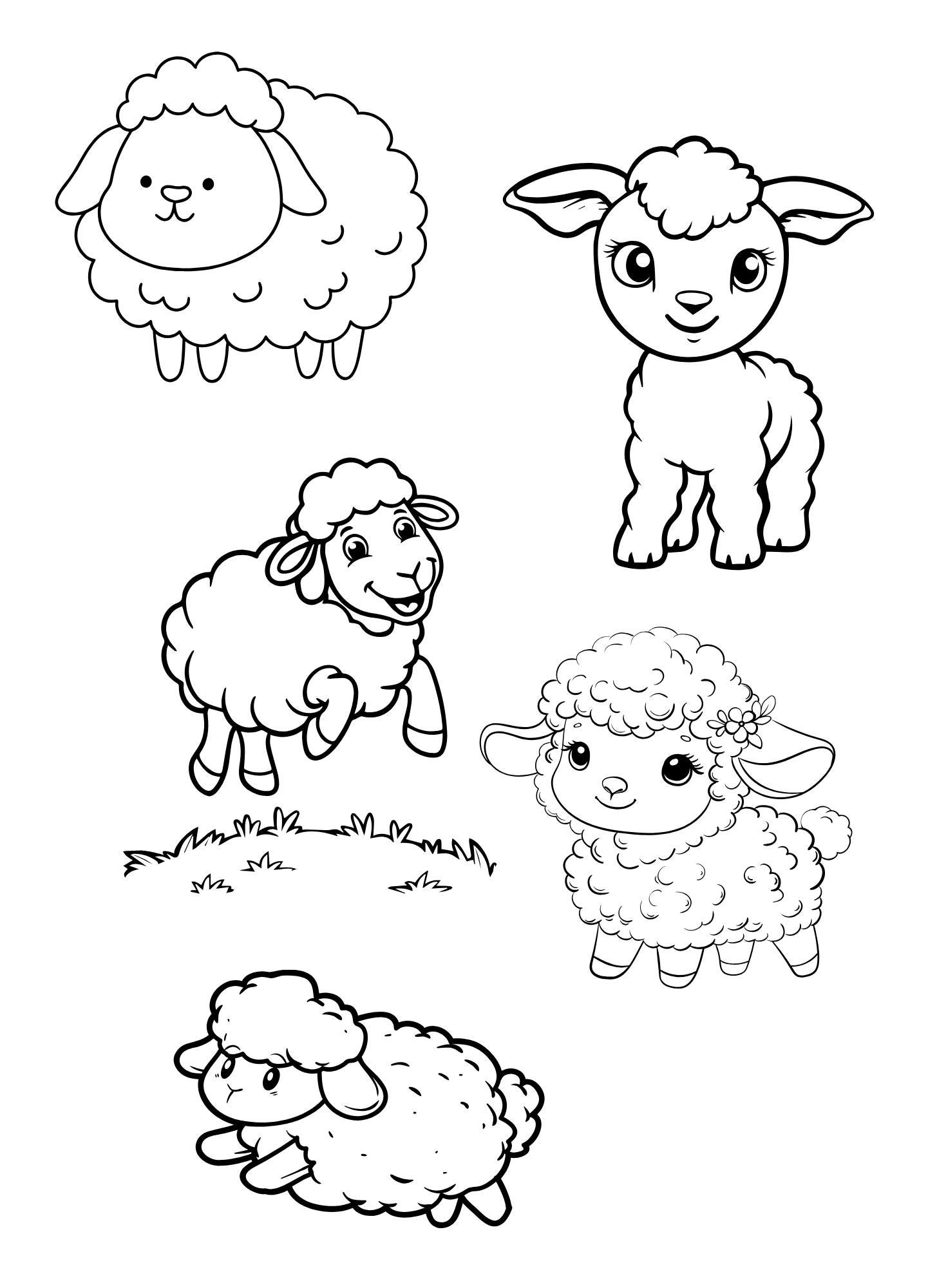 Farm Animals Coloring Page - Etsy