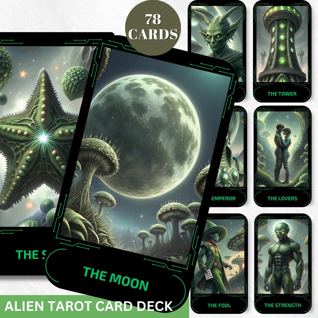 Alien Tarot Deck: Surreal Printable Tarot Cards (digital Download) - Etsy