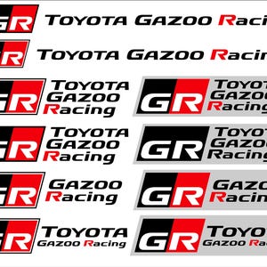 Toyota Gazoo Racing Tgr Supra Side Door Sport Stripes Decal SVG Bundle ...