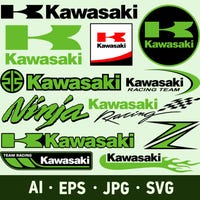 Kawasaki KRX Clipart Bundle, UTV (svg, Eps, Pdf, Png) (digital Download ...