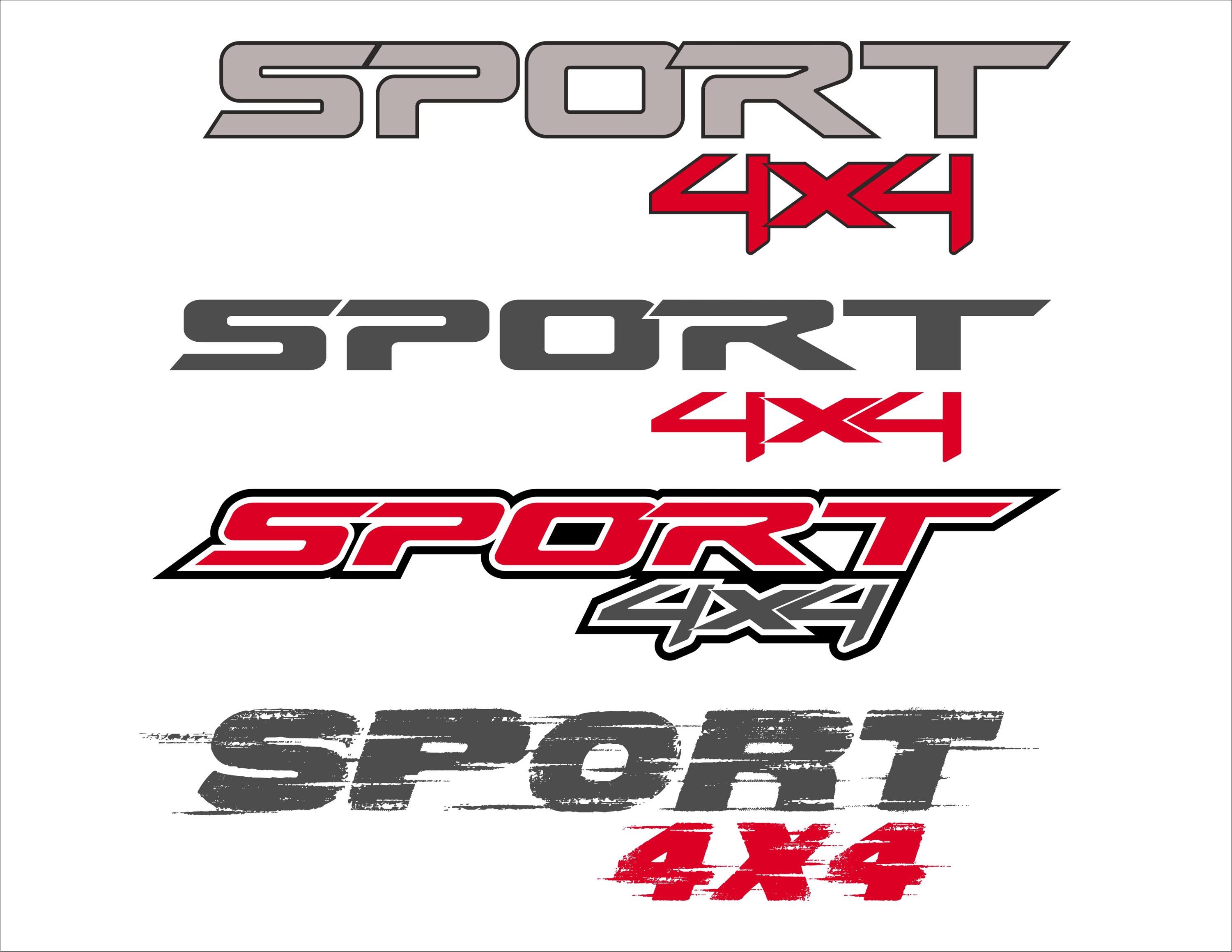 Ford Truck off Road Stx, Xlt, Sport, Awd, Fwd Bedside Badges Stickers ...