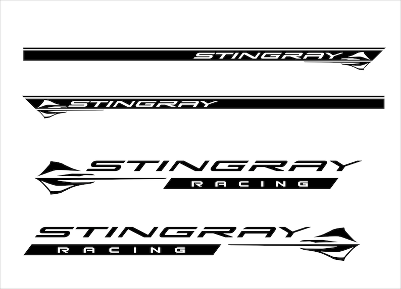 Chevrolet Corvette Stingray C8 Body Door Fender Craft Badges Stickers ...