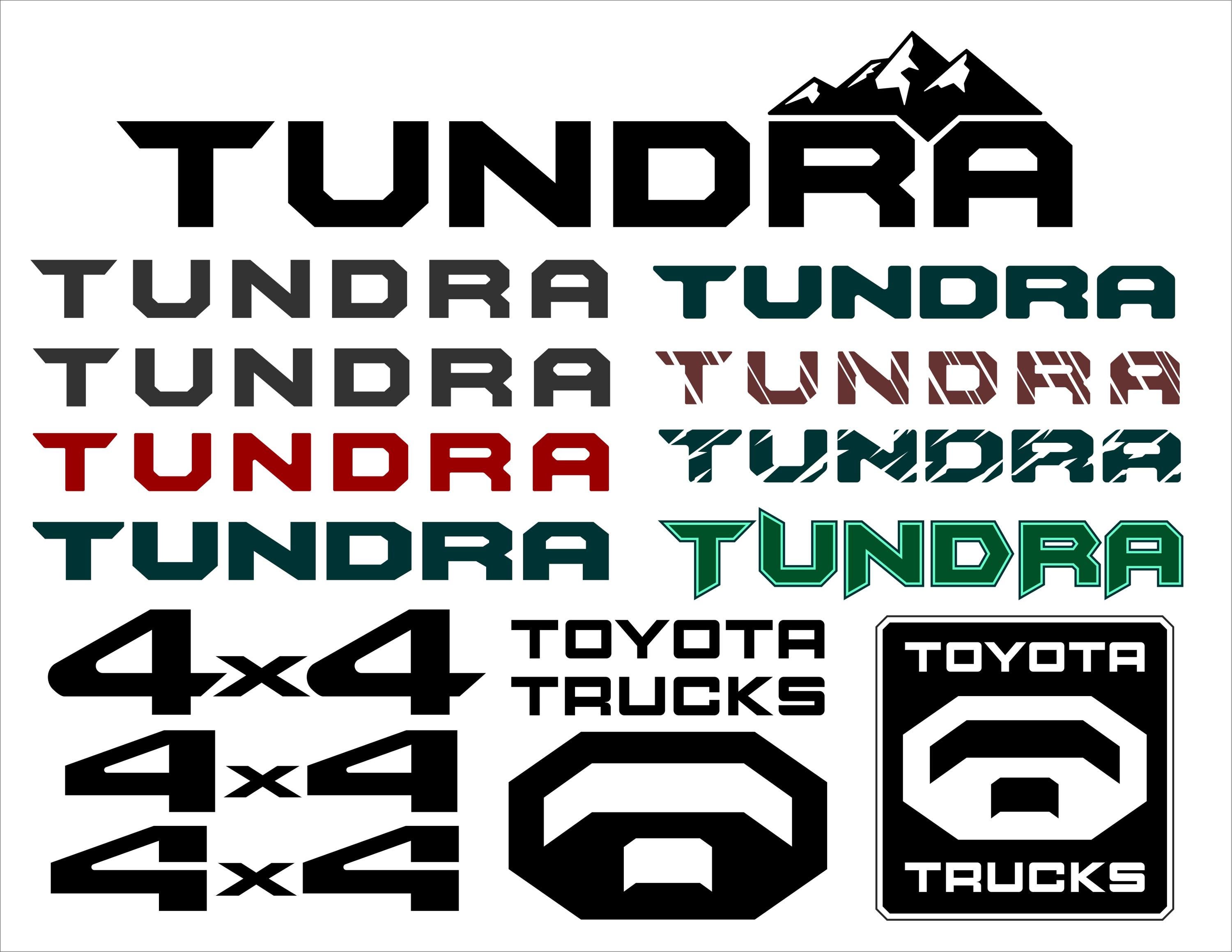 Toyota Tundra Truck Pickup off Road Stripe Decal SVG Bundle. Platinum ...