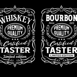Whiskey Bourbon Certified Taster Svg Bundle. T-shirt Print Design ...