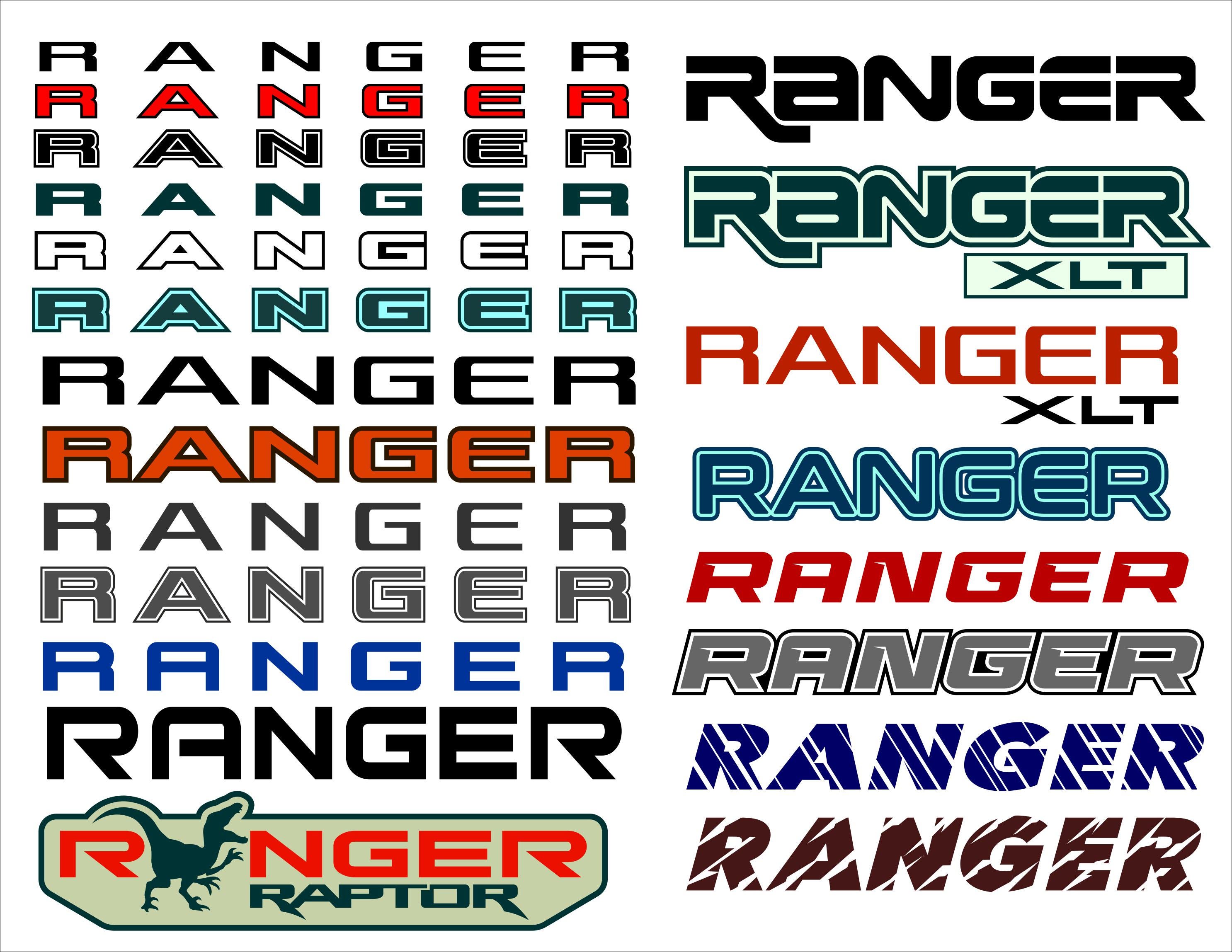 Ford Truck Ranger off Road Stripes Decals SVG Bundle. Pick up Raptor ...