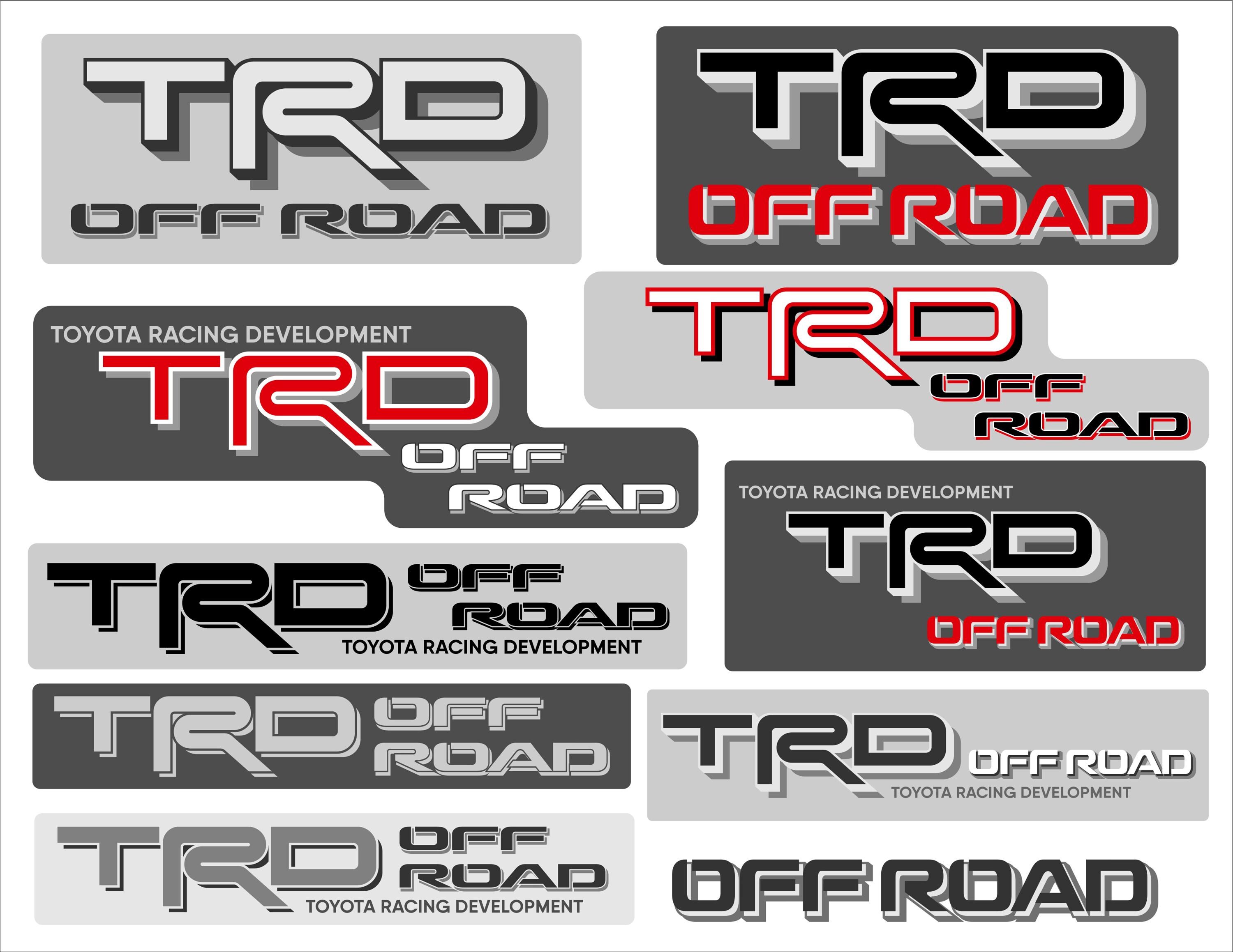 Toyota Tacoma Truck Pickup off Road Sport Stripes Decals SVG Bundle ...