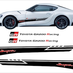 Toyota Gazoo Racing Tgr Supra Side Door Sport Stripes Decal SVG Bundle ...