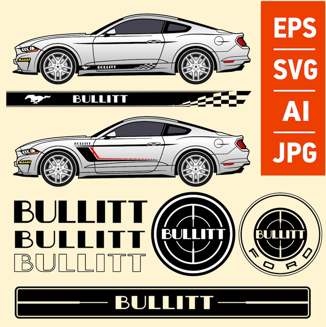 Ford Mustang 2020 SVG Bundle. Classic American Sport Muscle Car ...
