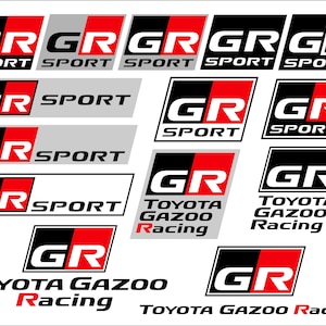 Toyota Gazoo Racing Tgr Supra Side Door Sport Stripes Decal SVG Bundle ...