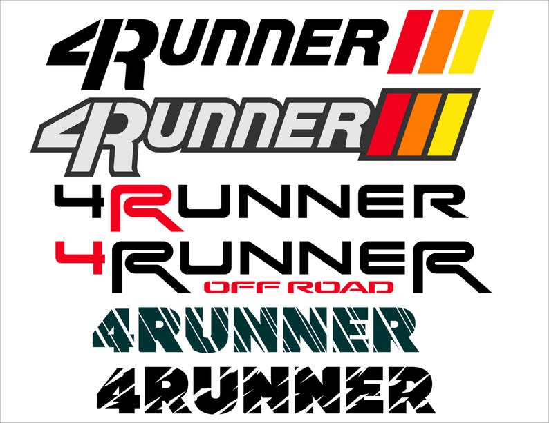 Toyota 4runner Crossover Side Door Stripe Decals SVG Bundle. off Road ...