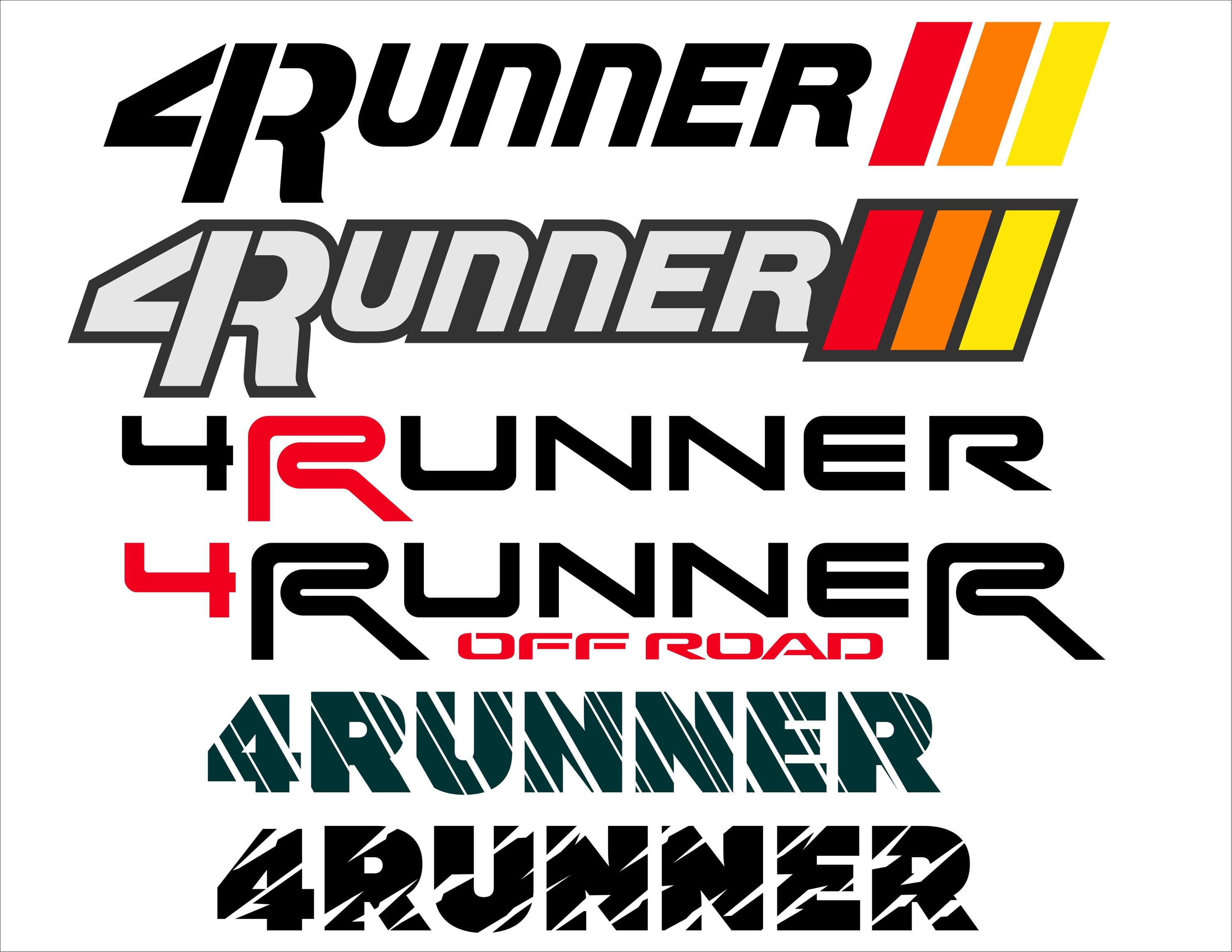 Toyota 4runner Crossover Side Door Stripe Decals SVG Bundle. off Road ...
