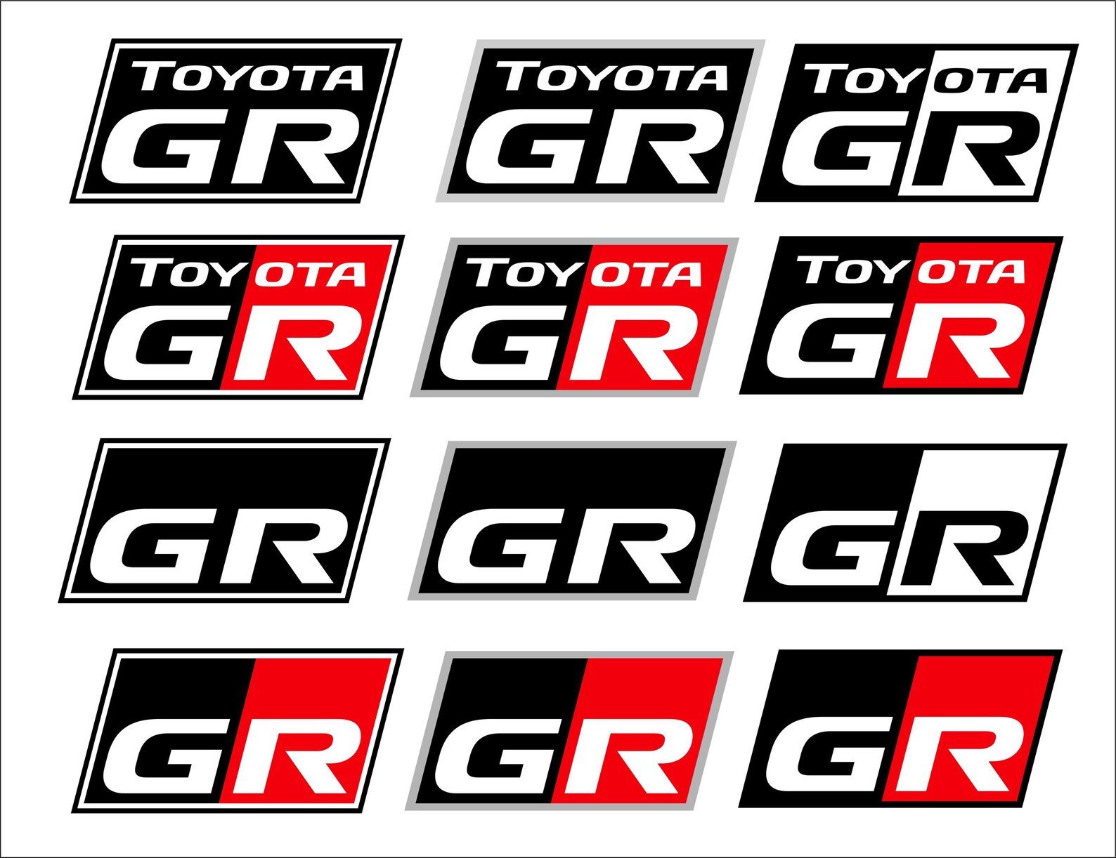 Toyota Gazoo Racing Tgr Supra Side Door Sport Stripes Decal SVG Bundle ...