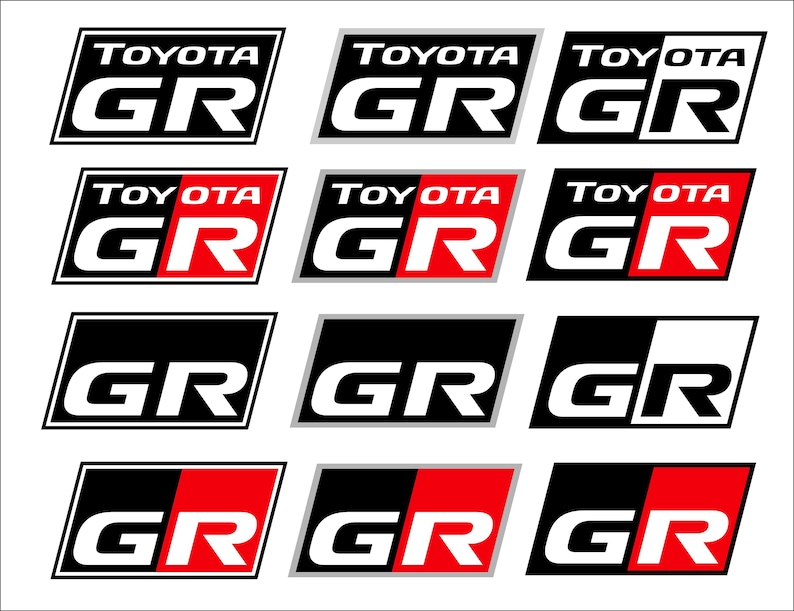 Toyota Gazoo Racing Tgr Supra Side Door Sport Stripes Decal SVG Bundle ...
