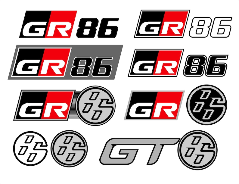 Toyota Gazoo Racing Tgr Supra Side Door Sport Stripes Decal SVG Bundle ...