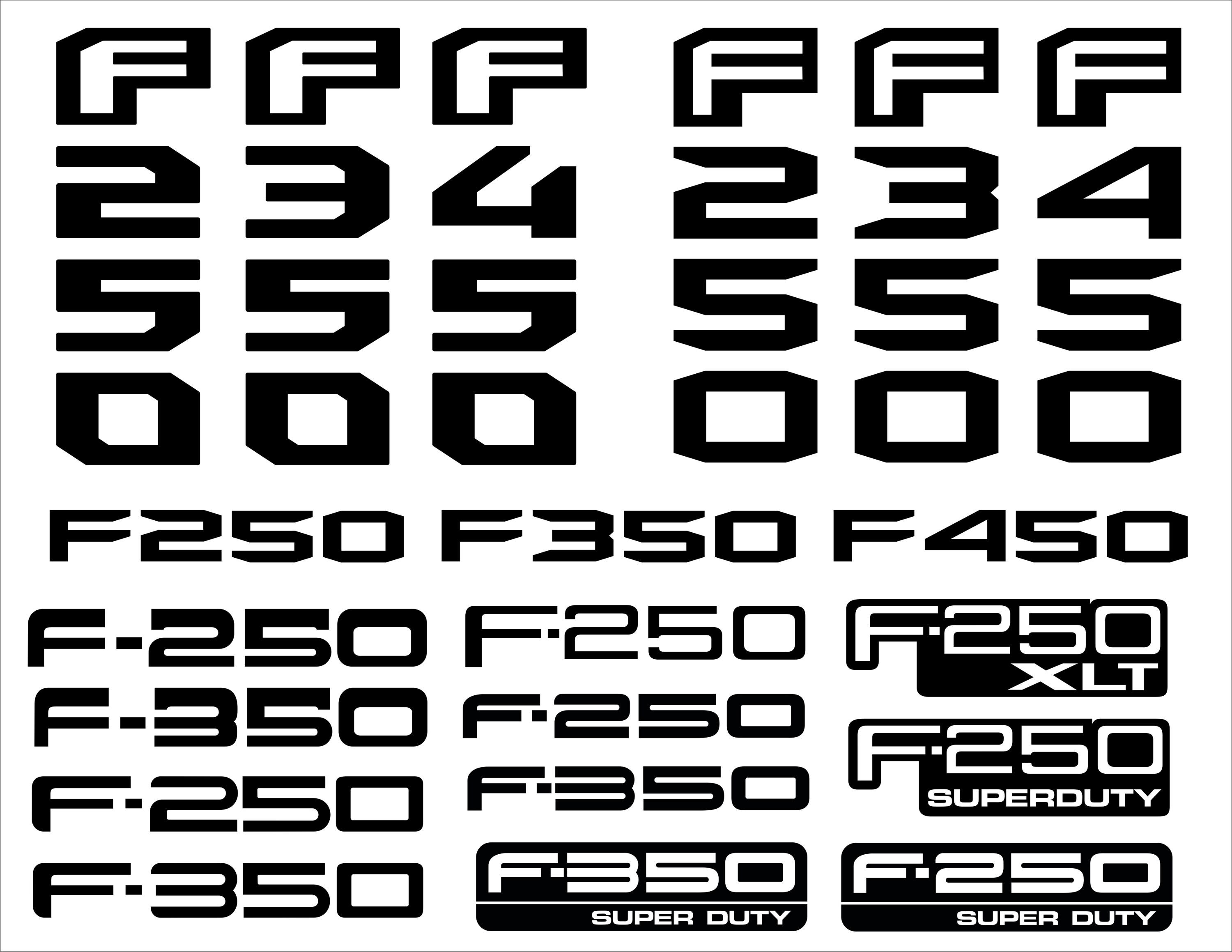 Ford Truck Super Duty Side Stripes Decal SVG Bundle. Pick up Power ...