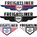 Truck Freightliner Design Elements, Badges, Stickers SVG Bundle. Retro ...