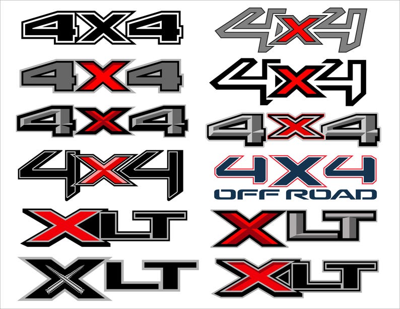 Ford Truck Super Duty Side Stripes Decal SVG Bundle. Pick up Power ...