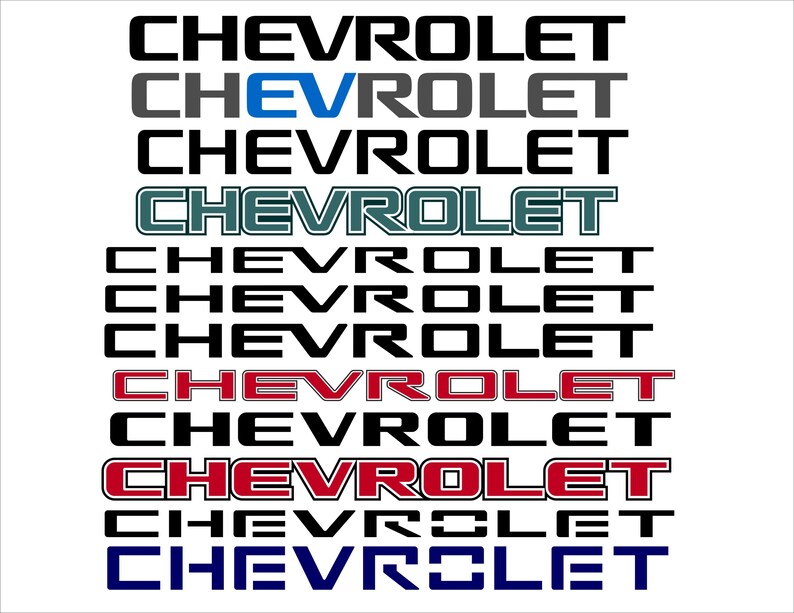 Paquete de calcomanías y gráficos SVG para SUV crossover Chevrolet ...