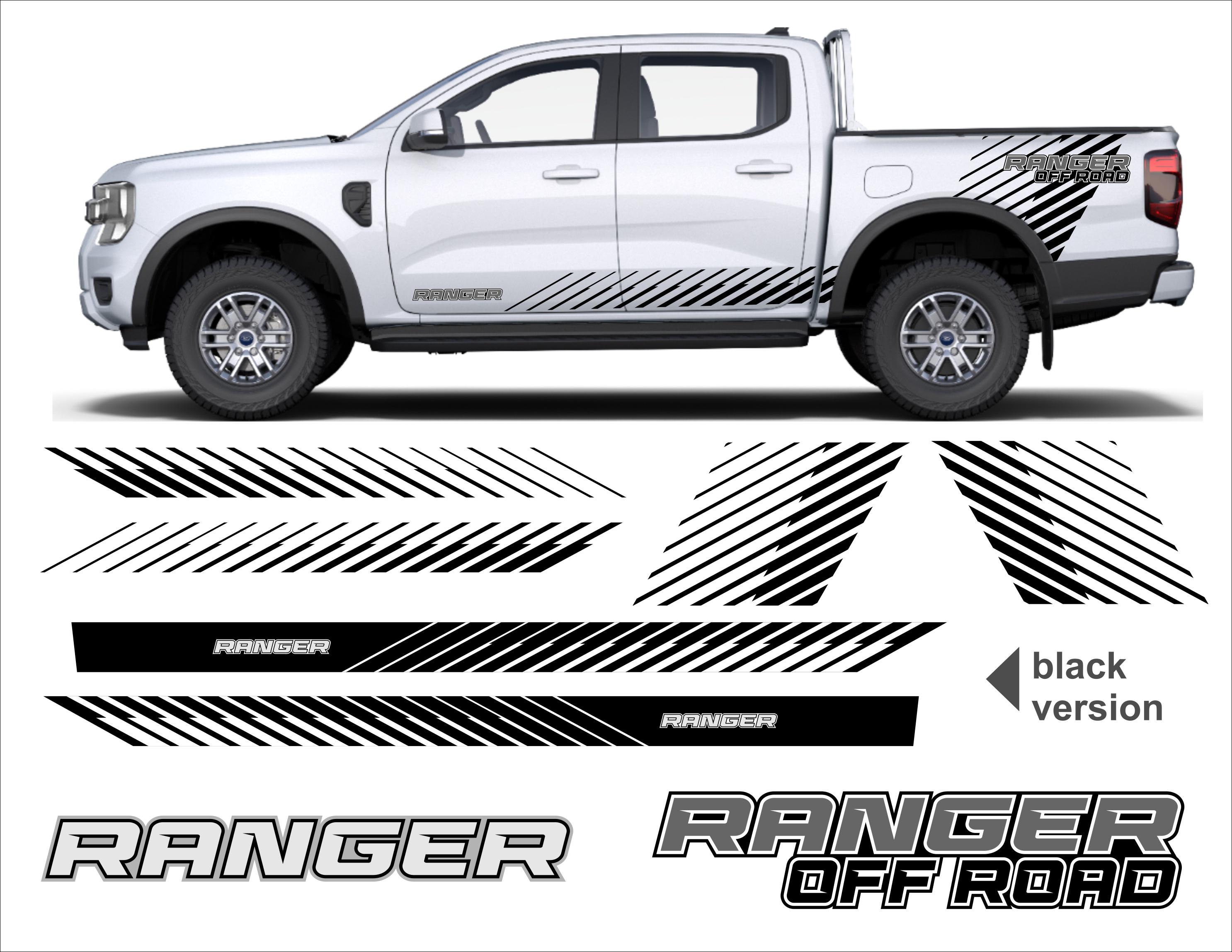 Ford Truck Ranger off Road Stripes Decals SVG Bundle. Pick up Raptor ...