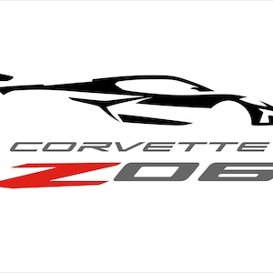 Chevrolet Corvette C8 Z06, Stingray Silhouettes SVG Bundle. Classic ...