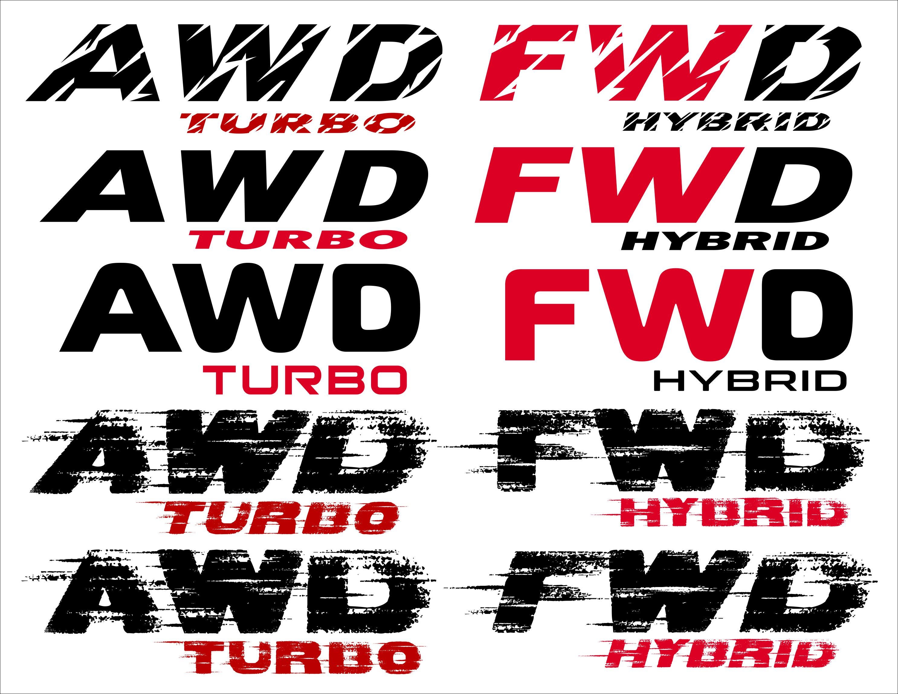 Ford Truck off Road Stx, Xlt, Sport, Awd, Fwd Bedside Badges Stickers ...