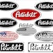 Truck Peterbilt Design Elements, Badges, Stickers SVG Bundle. Retro ...