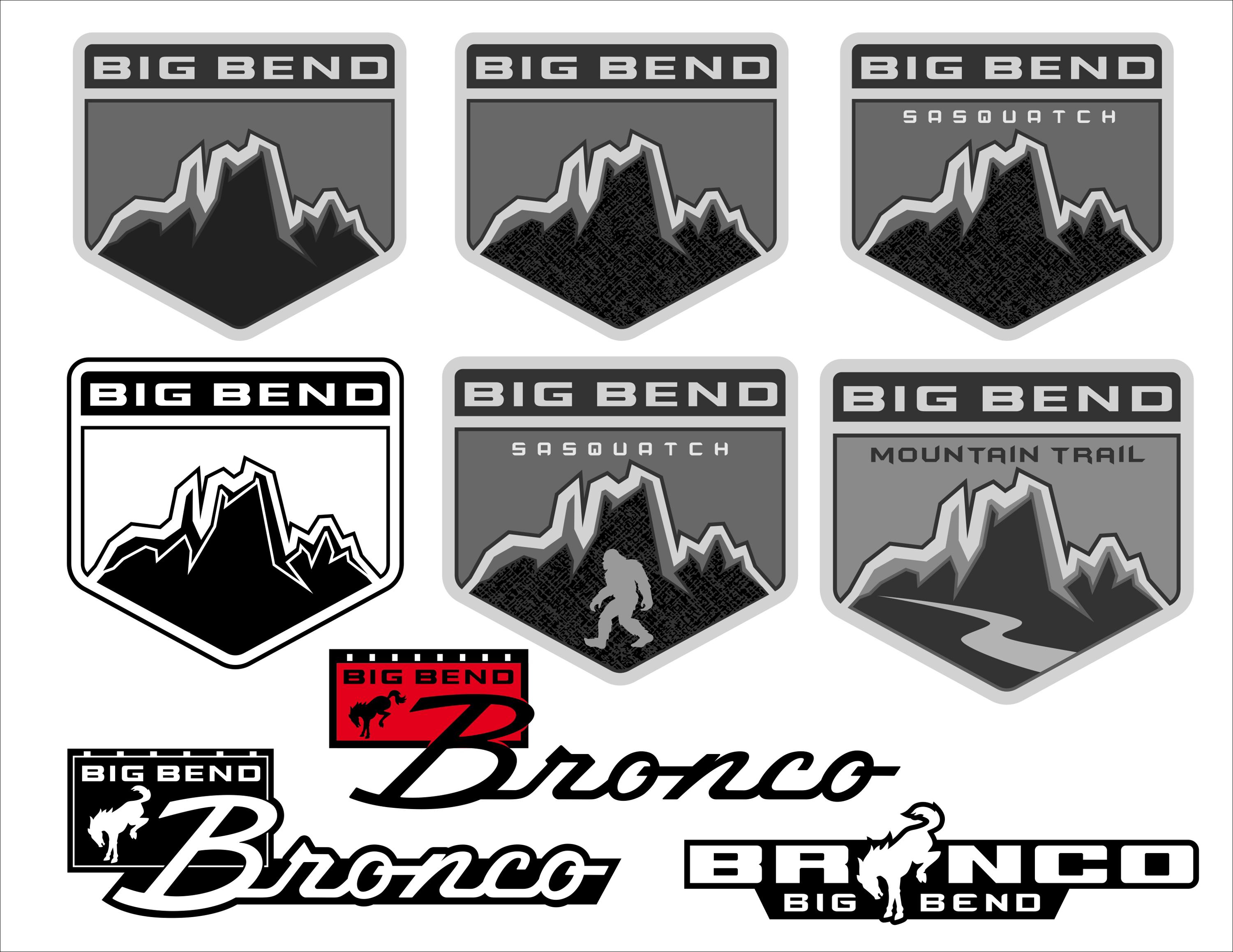 Ford Bronco Body Door Rocker Panel Stripe Decals SVG Bundle. Badlands ...