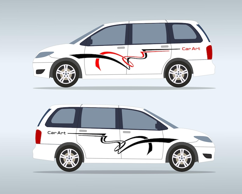 Car Side Body Door Fender Sport Sticker Stripe SVG Bundle. Auto Vinyl ...