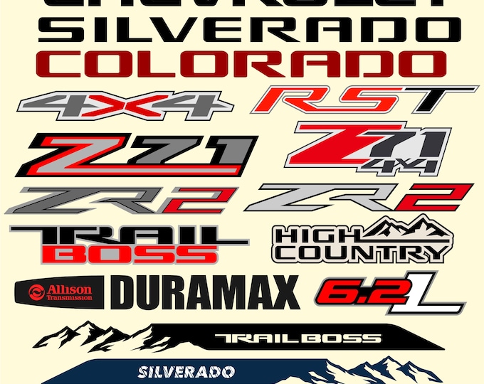 5.3L Performance Hood Decal Sticker Emblem Logo Fits: GM Vortec Chevy ...