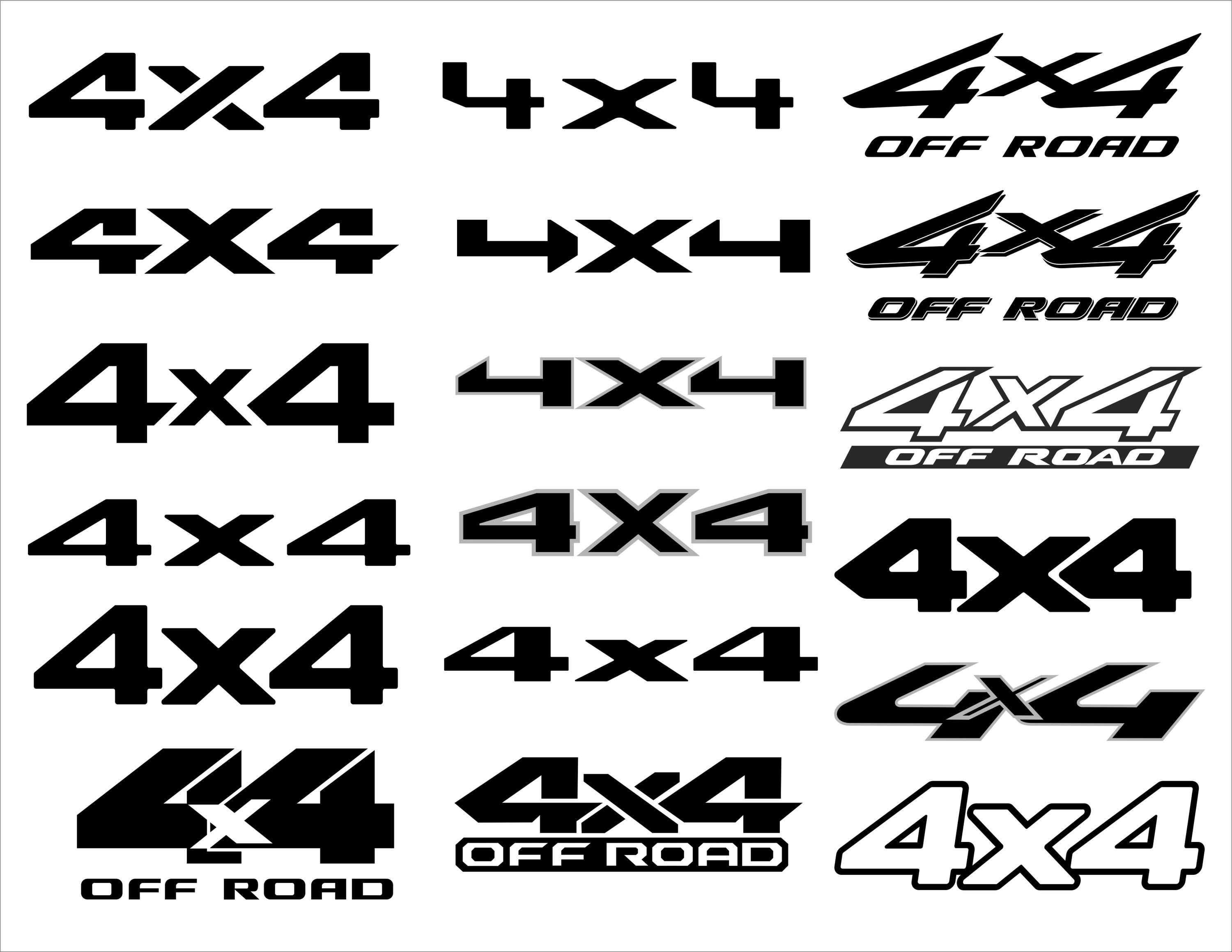Ford Truck off Road 4x4, Fx4 Bedside Badges Stickers Decals SVG Bundle ...