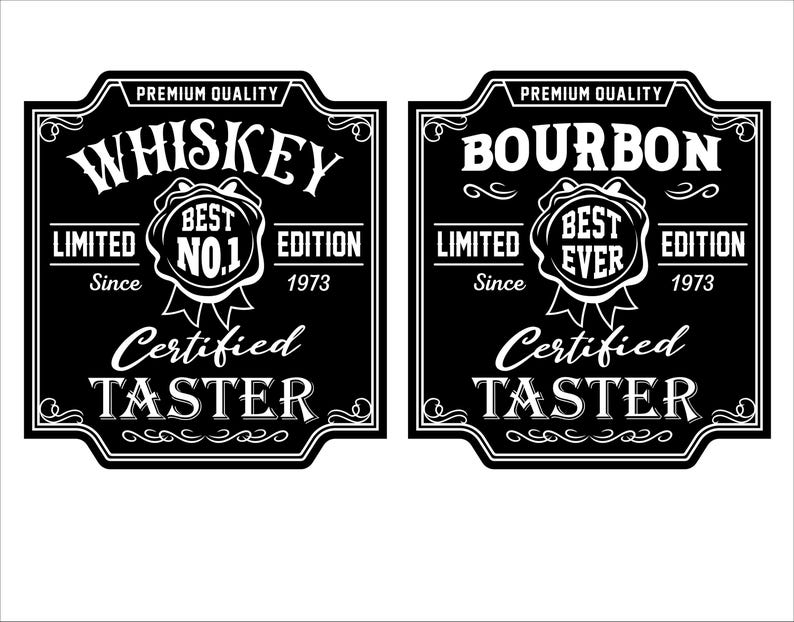 Whiskey Bourbon Certified Taster Svg Bundle. T-shirt Print Design ...