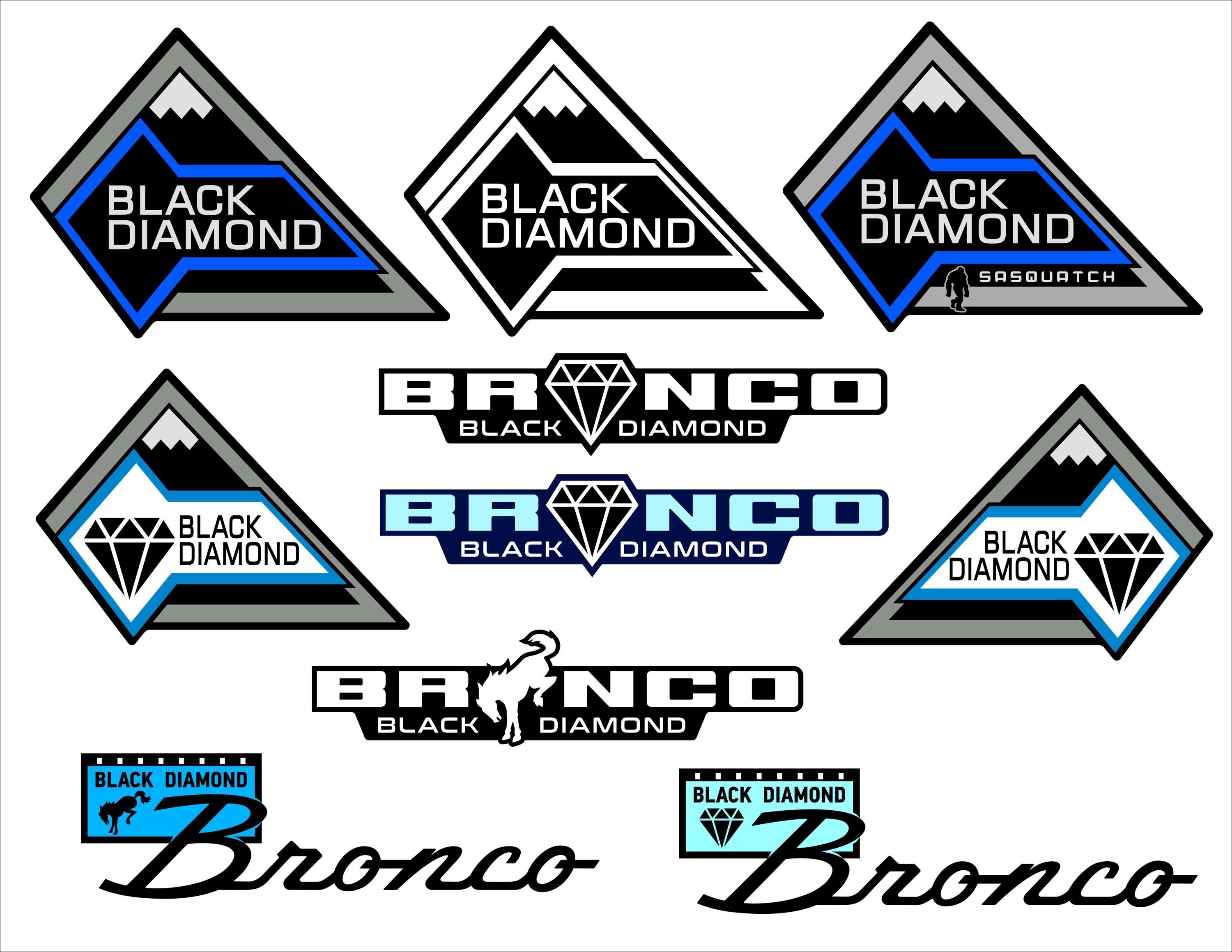 Ford Bronco Body Door Rocker Panel Stripe Decals SVG Bundle. Badlands ...