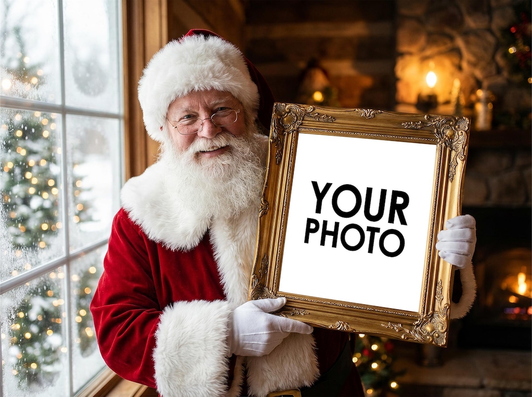 Custom Santa Photo Edit – Personalized Christmas Digital Image (digital ...