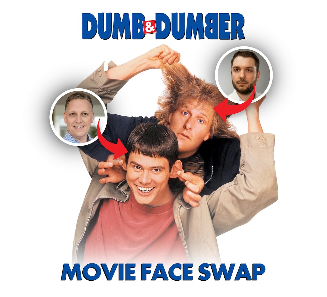 Custom Dumb and Dumber Movie Poster | Personalized Face Swap (digital ...