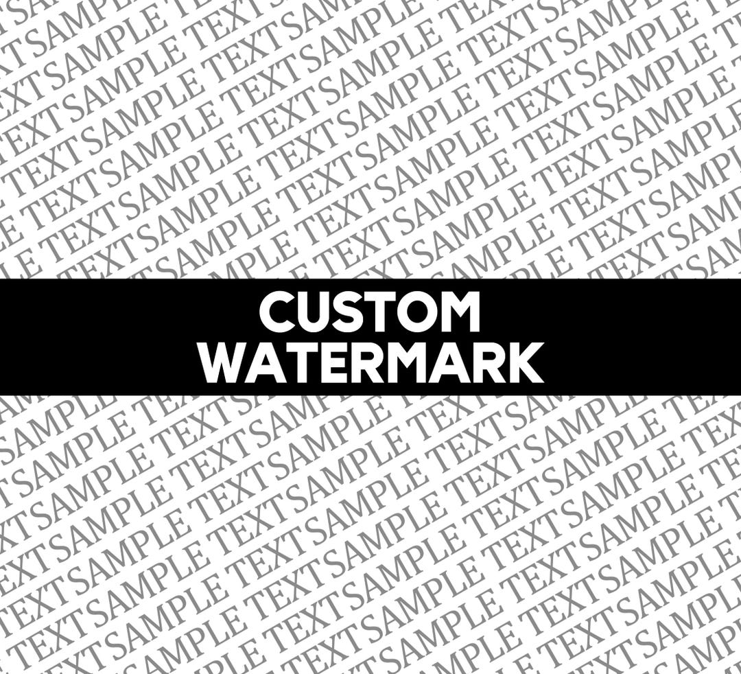 Custom Watermark PNG Design, Watermark for Art and Photography, Proof ...