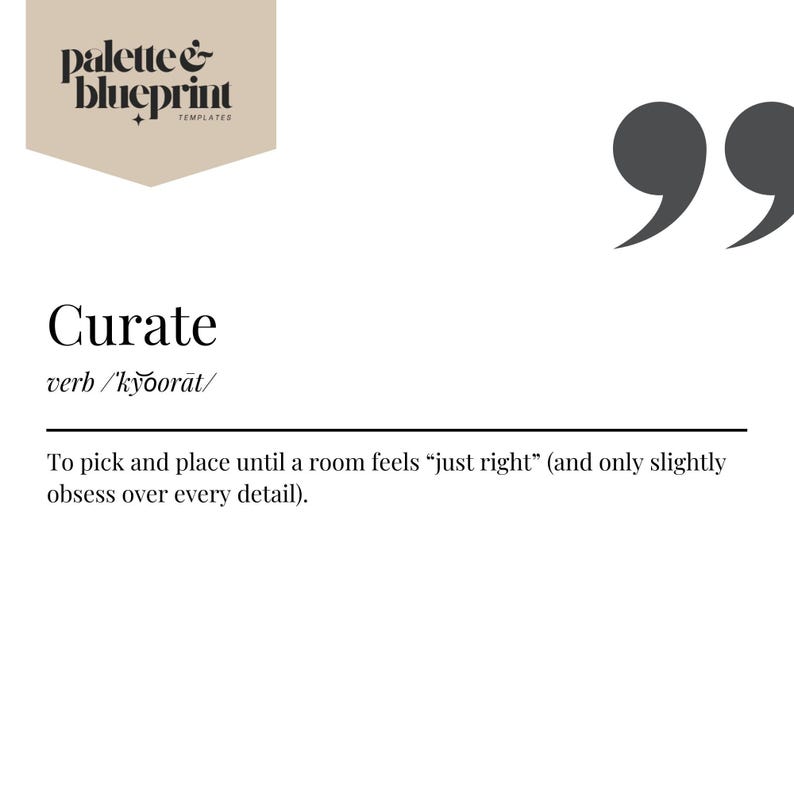 Printable Typography Art for Interior Designers and Decorators ...