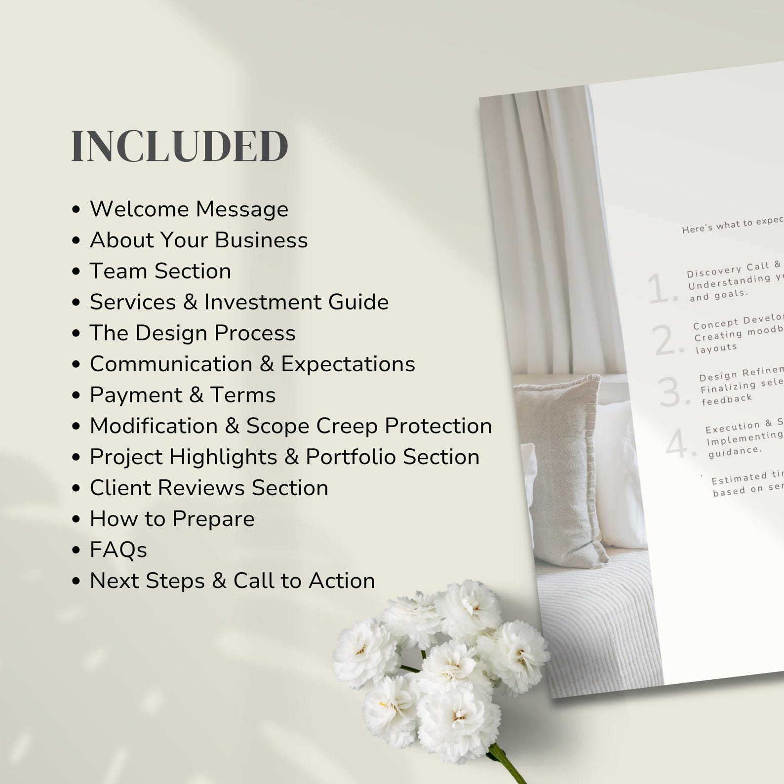 EDITABLE Interior Design Client Welcome Packet Template | Client ...
